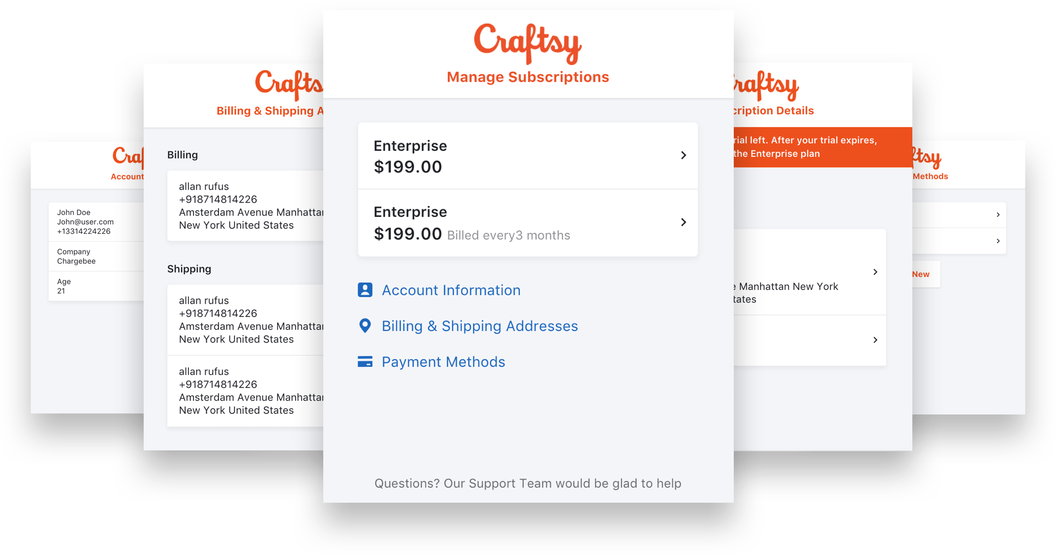 Secure Checkout Experience with Chargebee