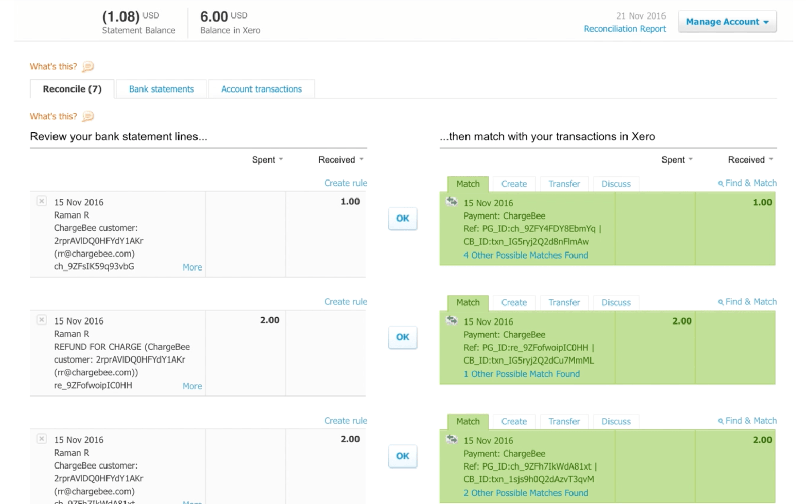 Xero Recurring Billing Integration with Chargebee