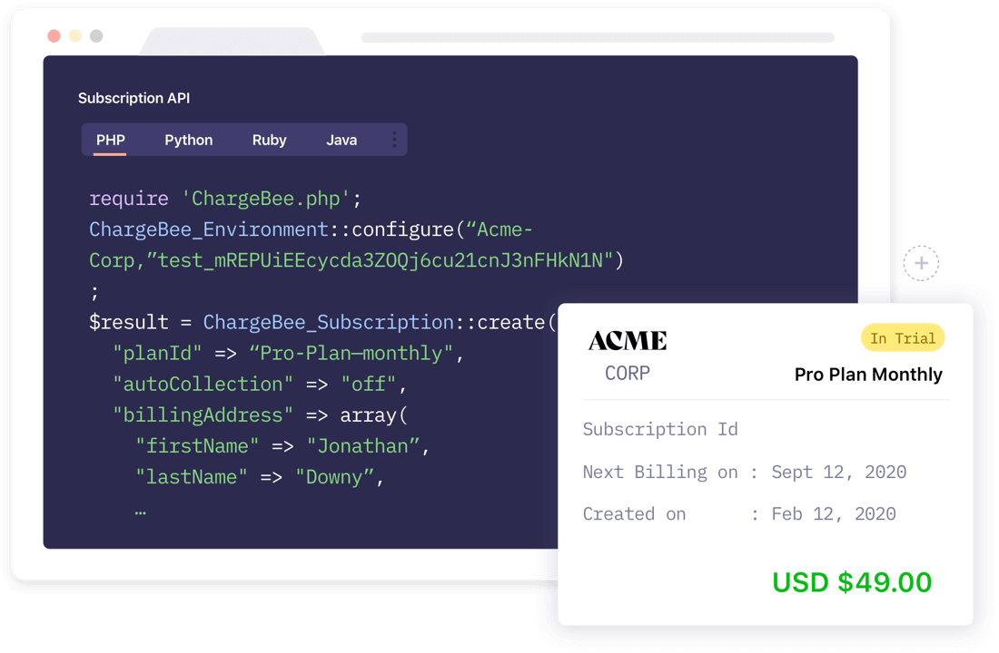 Scalable Subscription Revenue Platform for High Growth Businesses